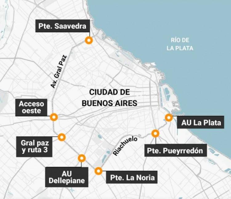 Piquetes Y Bloqueos En Accesos A Caba Y Otros Puntos Del País El Mapa