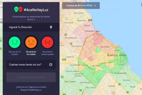 Cómo ver el mapa interactivo con cortes de luz interactivo: todos los ...